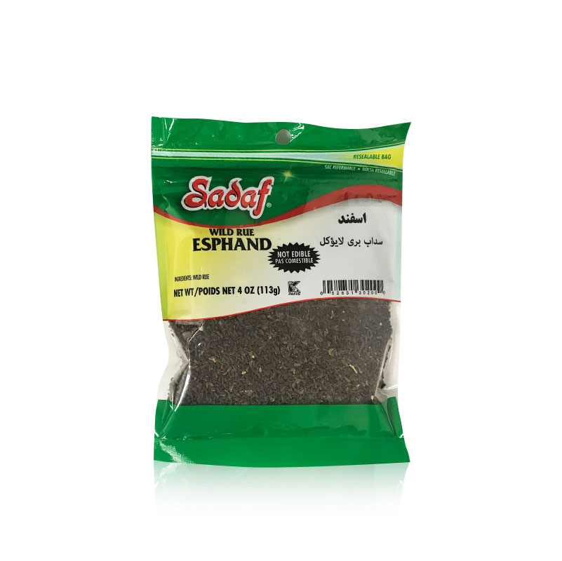 Sadaf Wild Rue Esphand (Esfand) 4 Oz - Yekta Persian Market & Kabob Counter